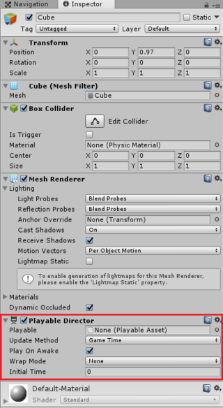 Unityでタイムラインを使ってゲームのイベントシーンの動きを作成してみる | Unityを使った3Dゲームの作り方（かめくめ）