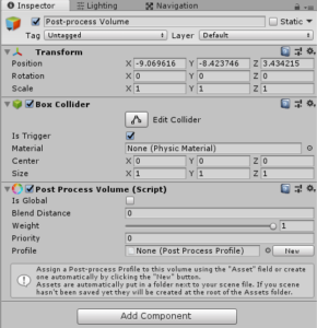 UnityのPostProcessing機能のV2について | Unityを使った3Dゲームの作り方（かめくめ）